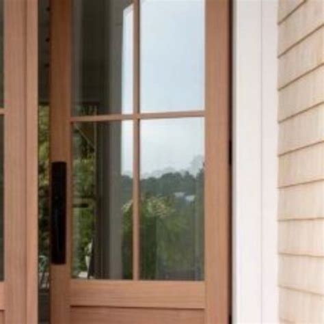 Solid Wood Modern Groove Double Entrance Door Modern Doors