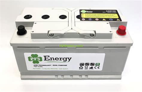 Bater A Para Caravana V Ah Agm L Pfs Energy Hdi Battery