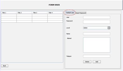 membuat form user aplikasi minimarket java mysql panca blogspot