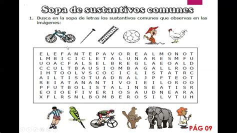 Sopa De Letras De Sustantivos Image To U