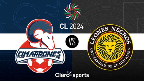 Cimarrones Vs Leones Negros Resumen Goles Y Resultado Final De La