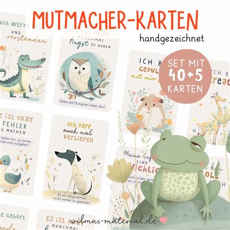 Tolle Affirmationskarten F R Kinder Handgezeichnet