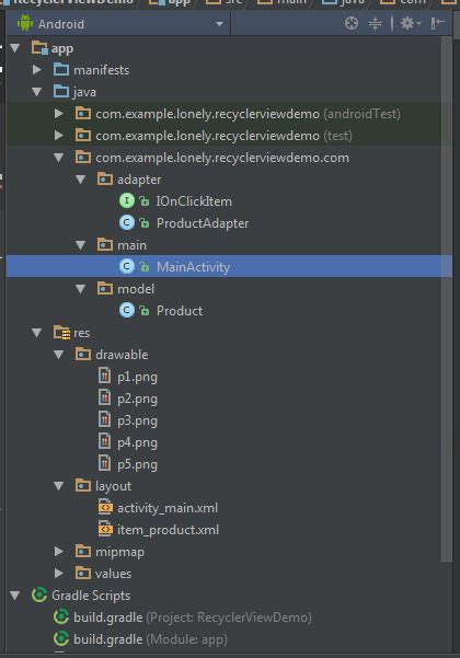 Android RecyclerView hiển thị GridLayoutManager LinearLayoutManager