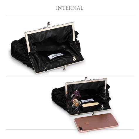 Agc Black Crystal Evening Clutch Bag