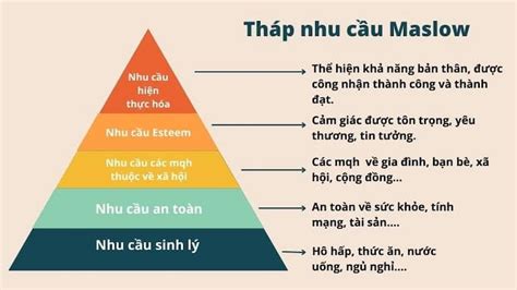 Các ứng dụng tháp Maslow vào trong cuộc sống hiện nay