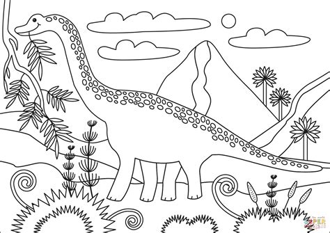 Dibujo De Braquiosaurio Para Colorear Dibujos Para Colorear Imprimir
