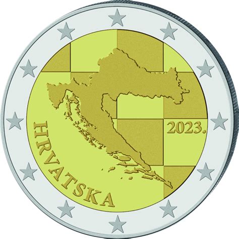 Kroatien Euro Kursmünzensatz Rollenware 2023 1 Cent 2 Euro 9 95