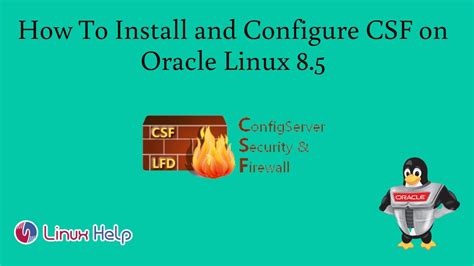 How To Install And Configure Csf On Oracle Linux Youtube