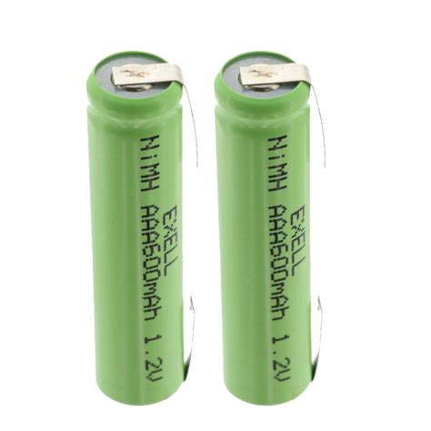 2x Exell 1 2V NIMH AAA 600mAh Rechargeable Batteries W Tabs Walmart