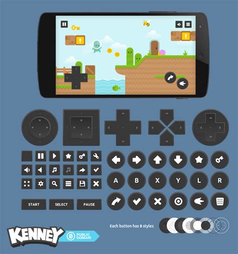 Onscreen Controls 8 Styles OpenGameArt Org