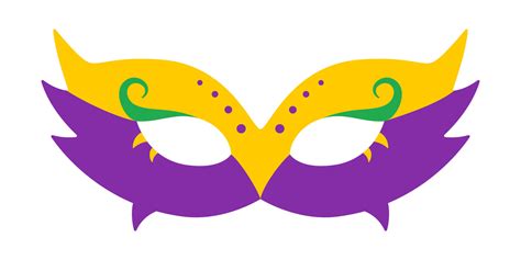 Vector Carnival Mask Mardi Gras Mask With Dots Design For Fat Tuesday