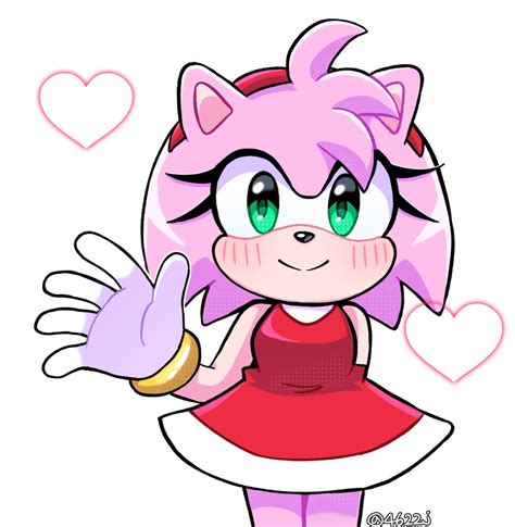 188008 Safe Artist4622j Amy Rose Sonic Eulipotyphlan Hedgehog Mammal Anthro Sega