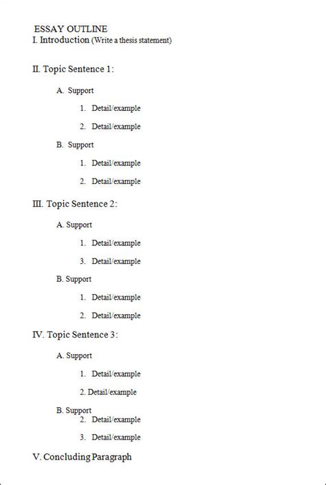 FREE 22 Useful Outline Templates In PDF MS Word Apple Pages