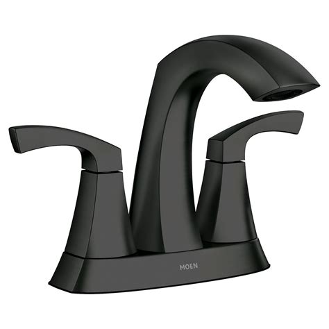 Lindor 2 Handle Lavatory Faucet Matte Black Bathroom Sink Faucets
