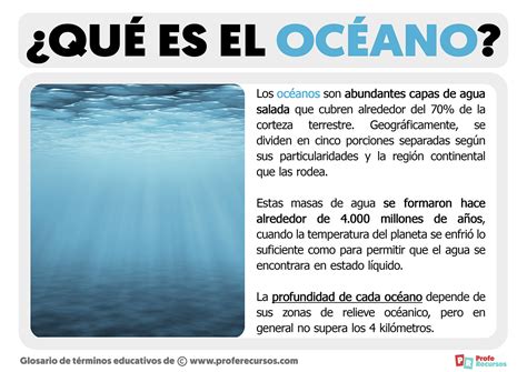 Qué es el Océano Definición de Océano