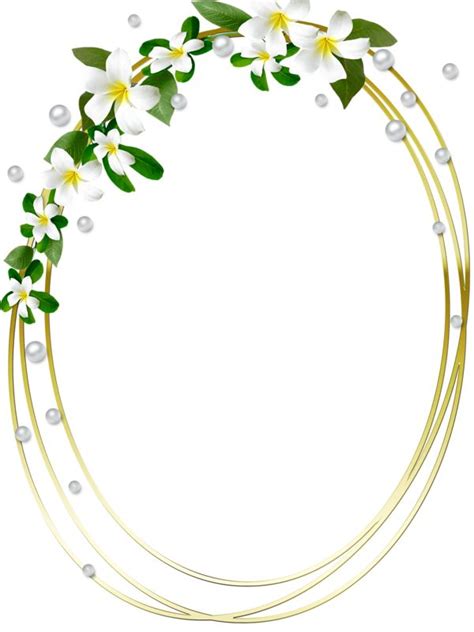 Golden Frame With White Flowers And Pearls Bridal Diamond Jewellery