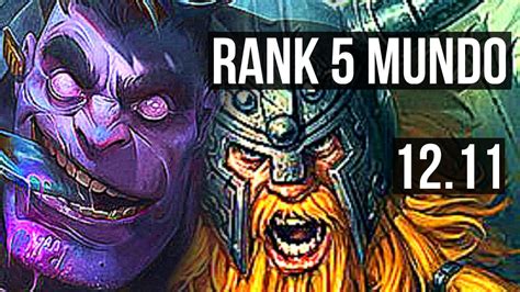 DR MUNDO Vs OLAF TOP Rank 5 Mundo 4 0 4 1 3M Mastery 500 Games