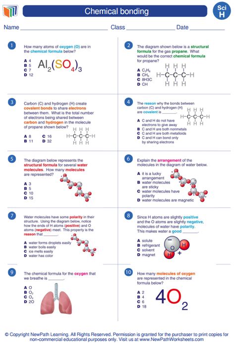 8th Grade Science Worksheets