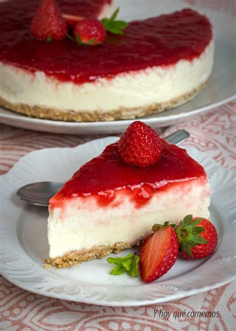 Tarta De Queso Sin Horno Con Mermelada De Fresas Paso A Paso Artofit
