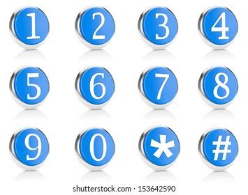 Numbers Bright Colored Paper Circles Stock Vector Royalty Free