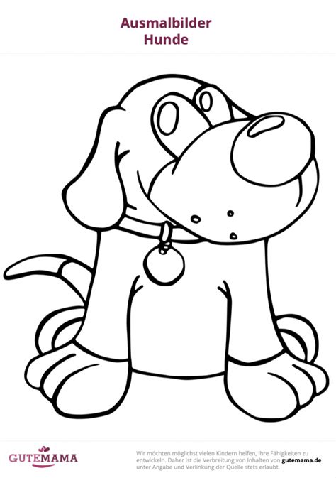 Ausmalbilder Hunde Kostenlos Zum Ausdrucken In Pdf