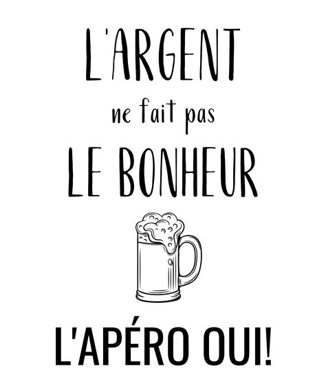 Impression encadrée avec l œuvre L argent ne fait pas le bonheur