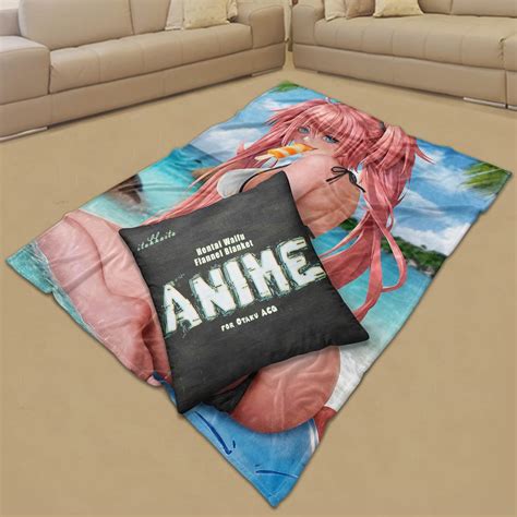 Itakkaito Bikini Girl Anime Soft Throw Blanket For Sofa Or Couch Big