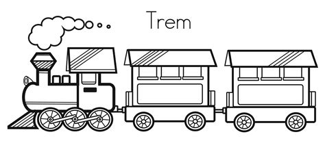 Blog De Geografia Trem Desenho Para Imprimir E Colorir