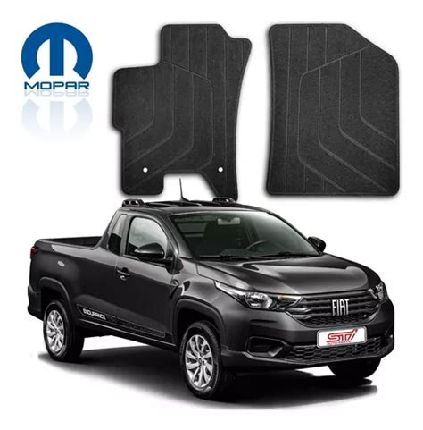 Jogo Tapete 2pç Pvc Fiat Strada Cab Simples 2021 2022 Frete grátis