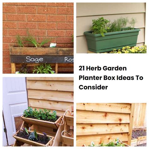 21 Herb Garden Planter Box Ideas To Consider SharonSable