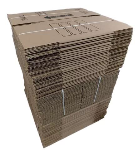 Caja De Carton 75 Pz Corrugado 20x20x20 Centimetros Empaque En Venta En