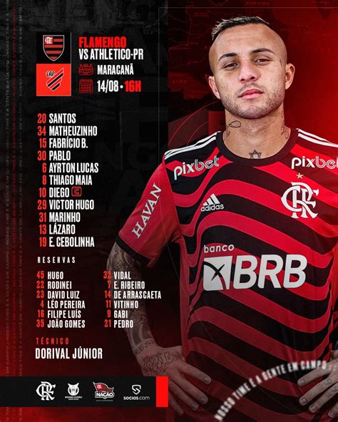 Saiu Flamengo Divulga Escala O Para Jogo Contra O Athletico Pr