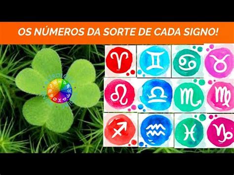os números da sorte de cada signo YouTube