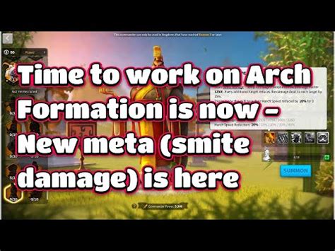 Rise Of Kingdoms Players Now Is The Time To Work On Arch Formation