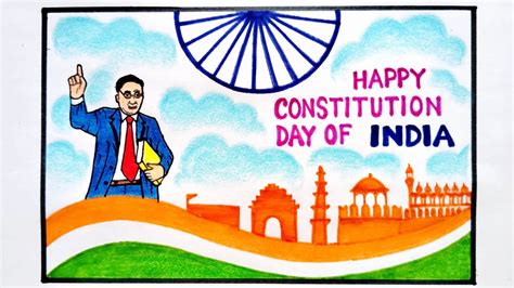 Indian Constitution Day Poster Drawing How To Draw Constitution