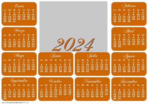 Calendario 2024 Para Imprimir Con Foto Image To U