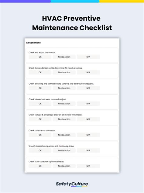Electric Motor Preventive Maintenance Checklist Excel Infoupdate Org