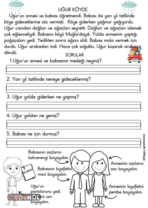 Uğur Okuma Anlama Metni Eduhol Ders Videoları İzle Online Test Çöz