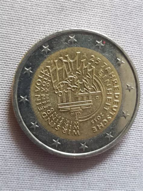 2 EURO MÜNZE 25 Jahre Deutsche Einheit 2015 EUR 50 00 PicClick DE