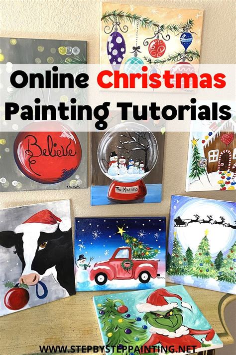Easy Christmas Paintings Step By Step Painting With Tracie Kiernan