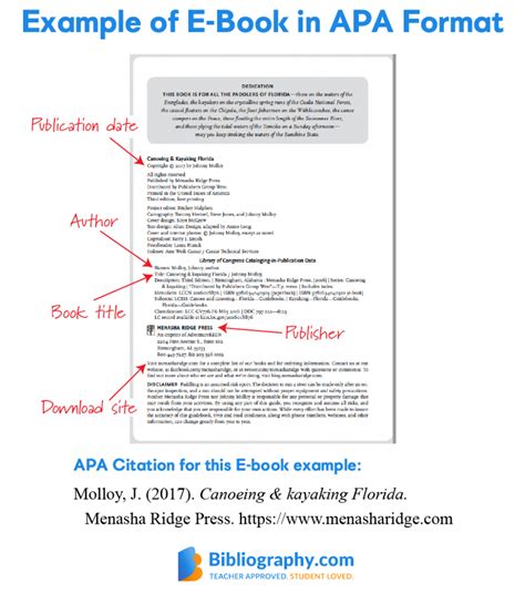 APA Book Citation Examples Bibliography