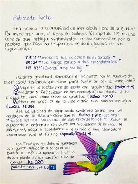Carta Jw En Frases Para Cartas Escritura De Cartas Bfc