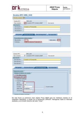 SAP ABAP Proxy Objects Configuración del entorno PDF Descarga Gratuita