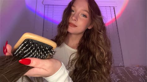 ASMR Playing With Your Hair Until You Fall Asleep Hair Brushing