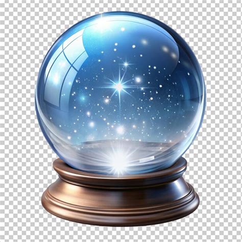 Premium PSD Magic Crystal Ball On Transparent Background