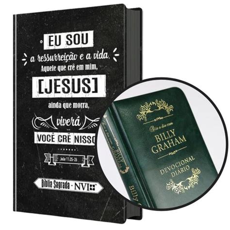 Conjunto 2 unidades Biblia Sagrada NVI Ressurreição Devocional