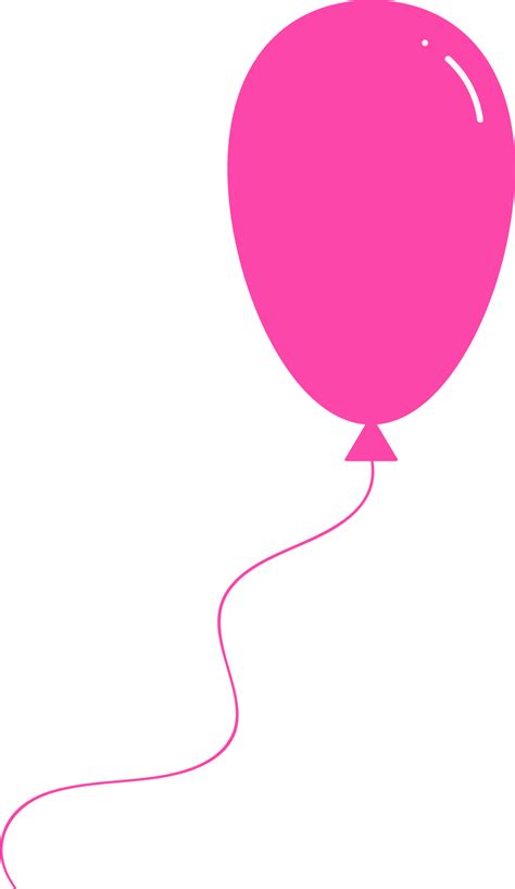 color de tono rosa de cumpleaños de globo diseño de dibujos animados