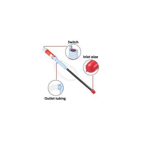 Rouge Electrique Pompe à Siphon de Transfert Batterie Liquide l eau
