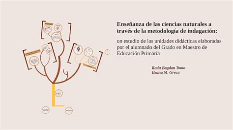 Enseñanza de las ciencias naturales a través de la metodolog by Bogdan Toma