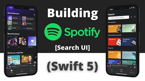 building spotify app in swift 5 and uikit part 14 search ui xcode 12 2021 swift 5 app